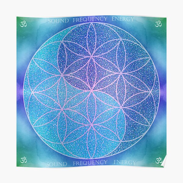 "Sacred Geometry Light Activation Artwork" Poster for Sale by ...