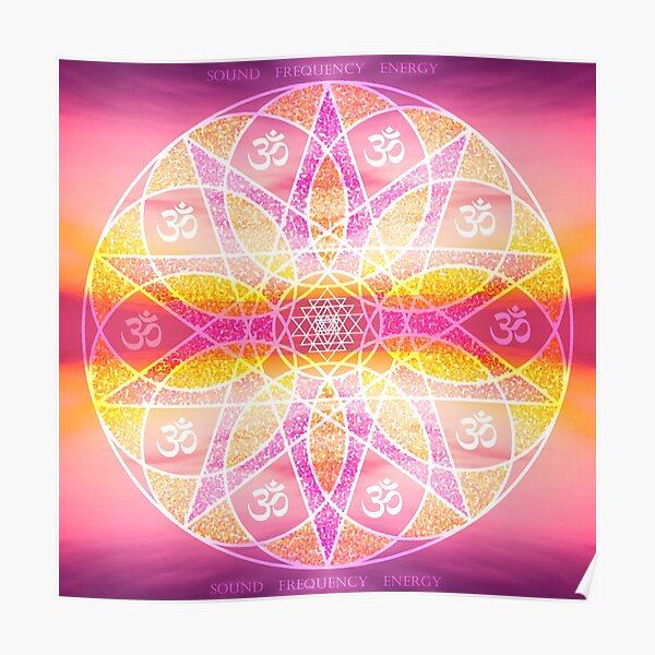 "Sacred Geometry Contemporary Art Light Activations" Poster for Sale by ...