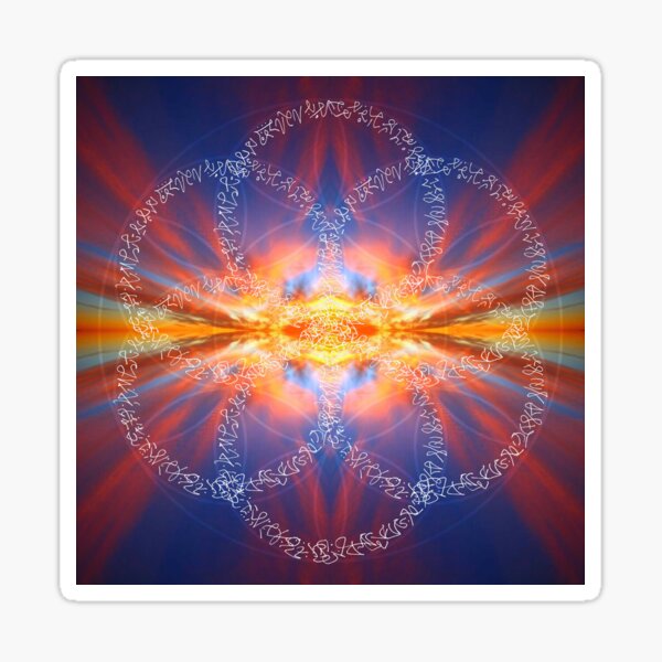 "Sacred Geometry Contemporary Art Light Activations" Sticker for Sale ...
