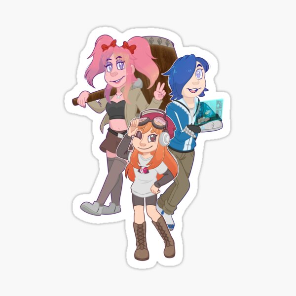 "SMG4 Girls" Sticker for Sale by akaitsuki | Redbubble