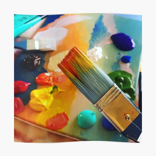 "Colorful Art Tools Photo" Poster for Sale by MiaDelelai | Redbubble