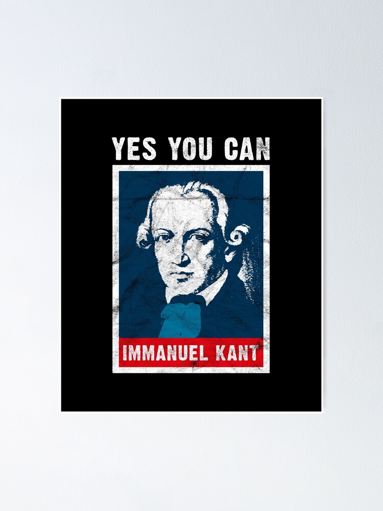"Immanuel Kant Vintage Philosophy Nihilism Design Nietzsche" Poster by ...
