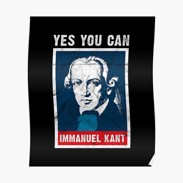 "Immanuel Kant Vintage Philosophy Nihilism Design Nietzsche" Poster by ...