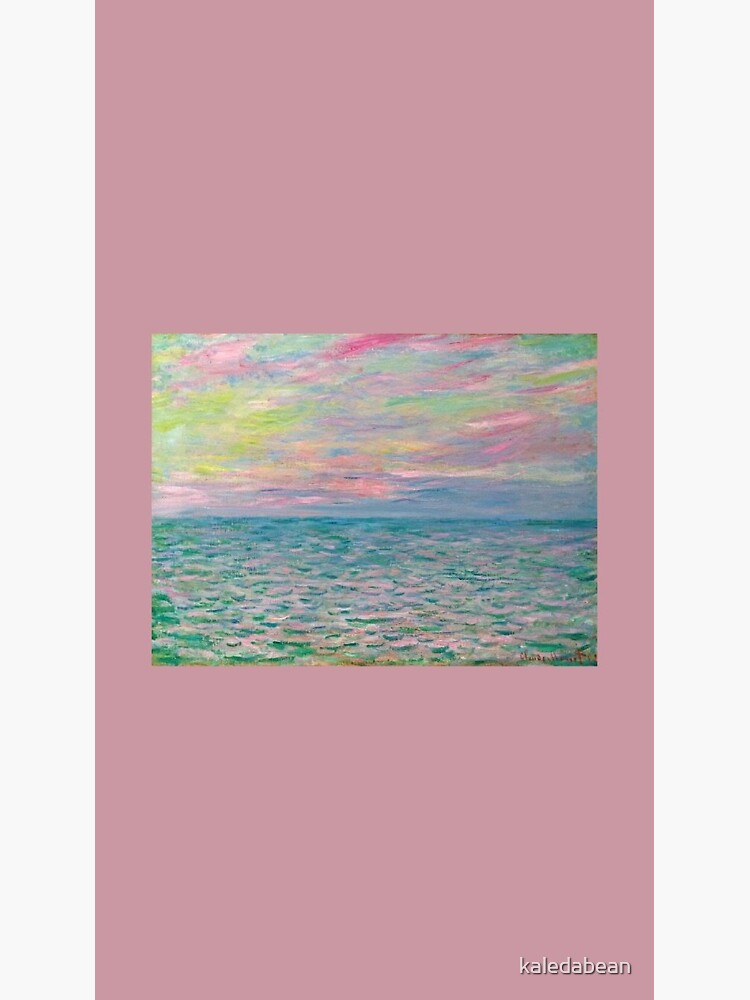 "claude monet art aesthetic phone case pink painting" Sticker for Sale ...