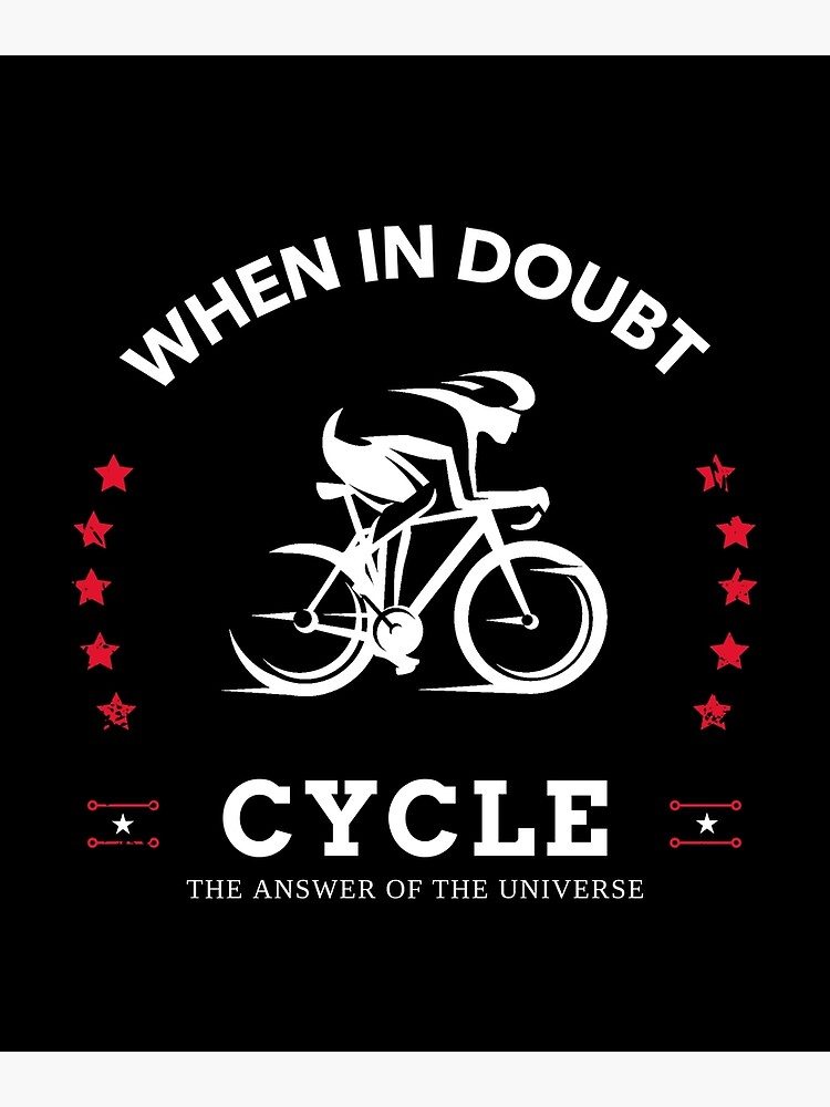 "Funny Motivational Cycle Design" Poster for Sale by catapultstore ...