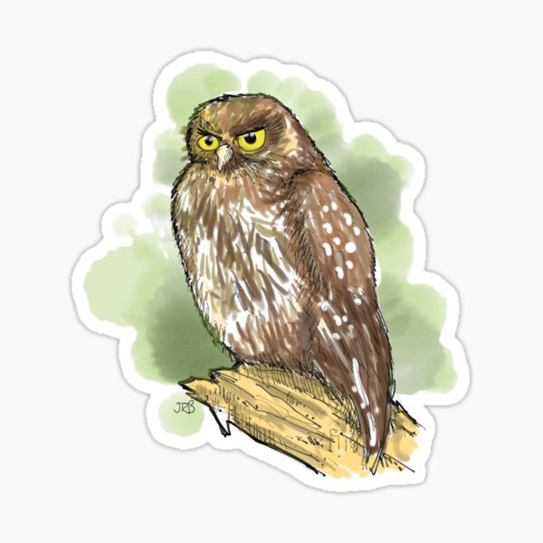 "Ruru" Sticker by johnnybuzt | Redbubble