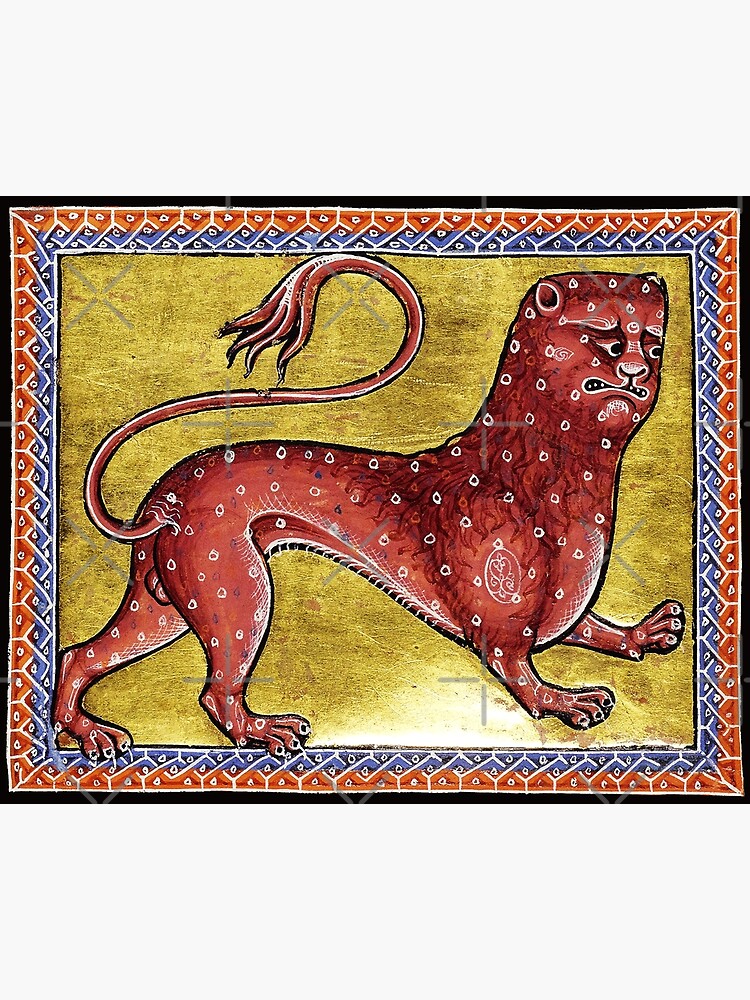 "MEDIEVAL BESTIARY LEOPARD" Poster for Sale by BulganLumini | Redbubble