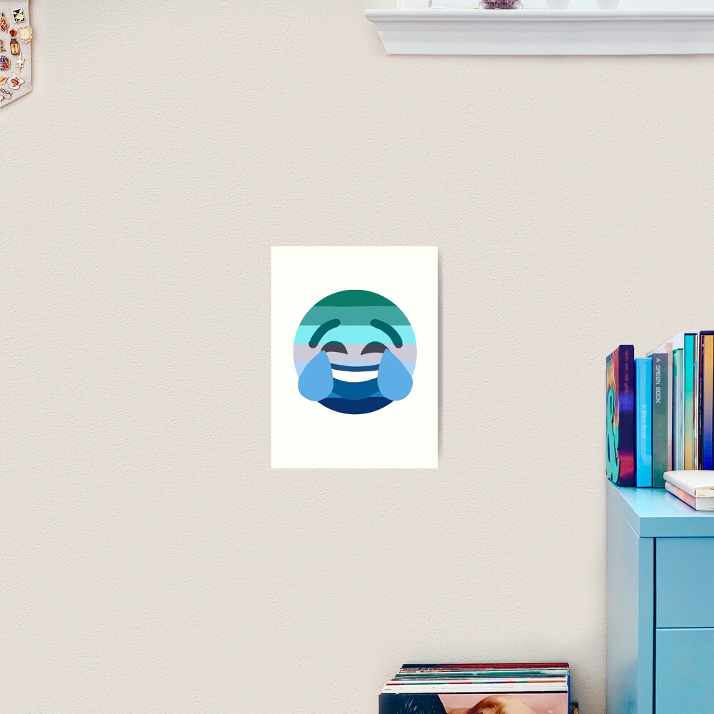 "MLM Pride Laughing Emoji Sticker" Art Print for Sale by StarStickerX ...