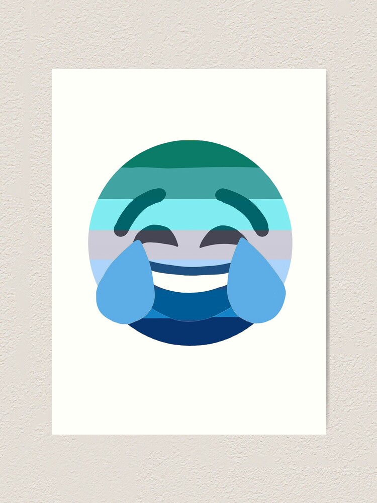 "MLM Pride Laughing Emoji Sticker" Art Print for Sale by StarStickerX ...