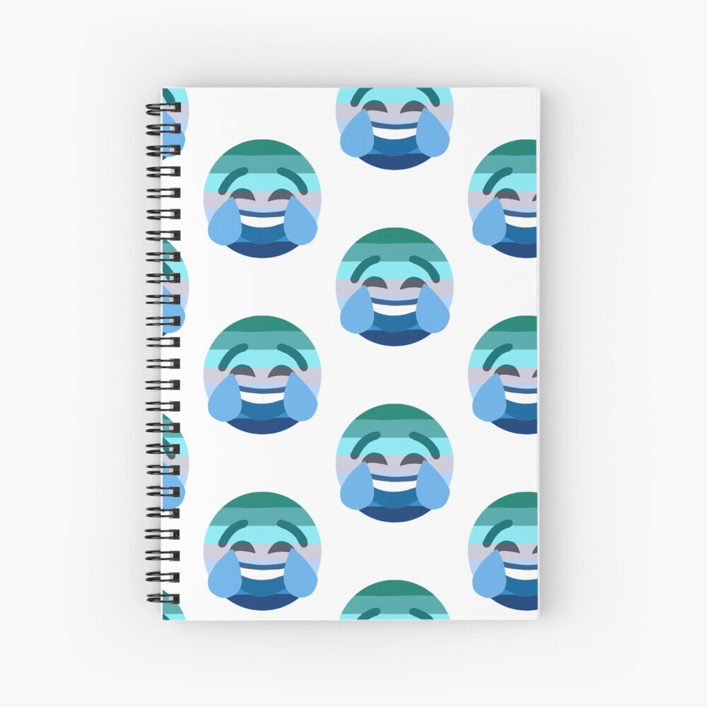 "MLM Pride Laughing Emoji Sticker" Spiral Notebook by StarStickerX ...