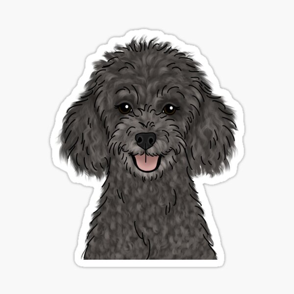 Poodle Stickers | Redbubble