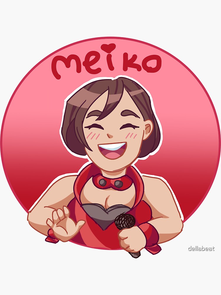 "VOCALOID MEIKO" Sticker for Sale by dellabeat | Redbubble