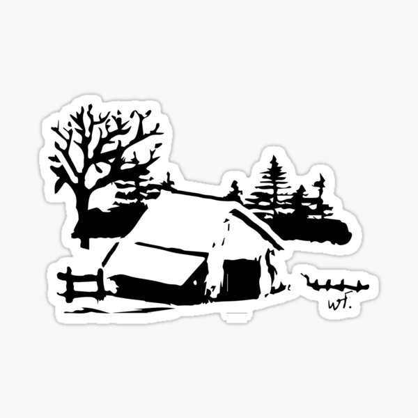 "Cabin" Sticker for Sale by wolf-flow | Redbubble