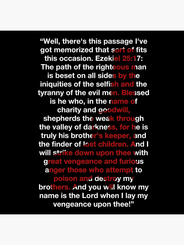 Pulp Fiction Psalm Quotes I Want To Take A Moment To Share About A New