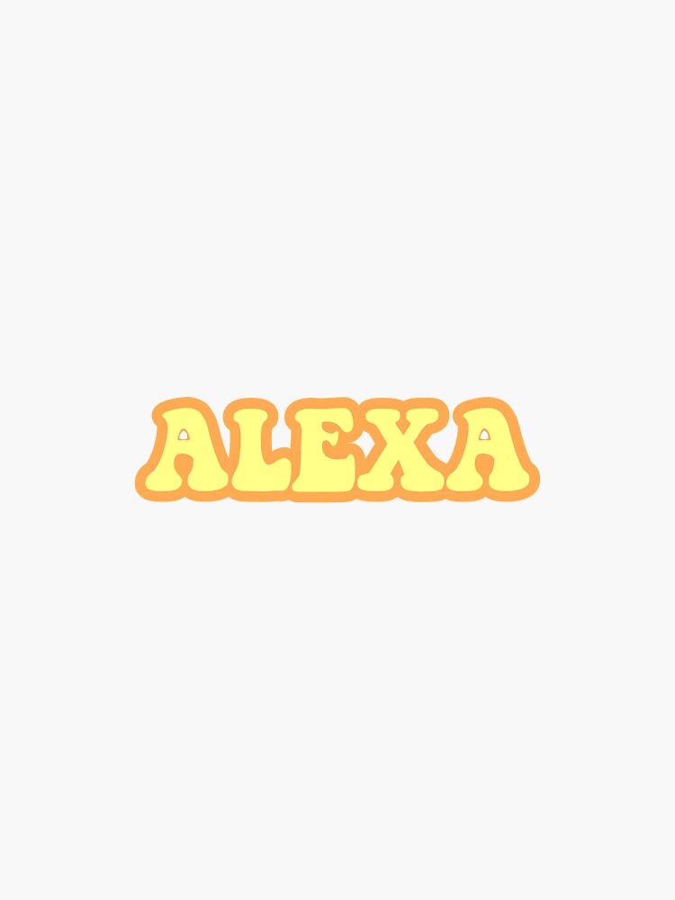 "ALEXA STICKER" Sticker for Sale by lexmonkey | Redbubble
