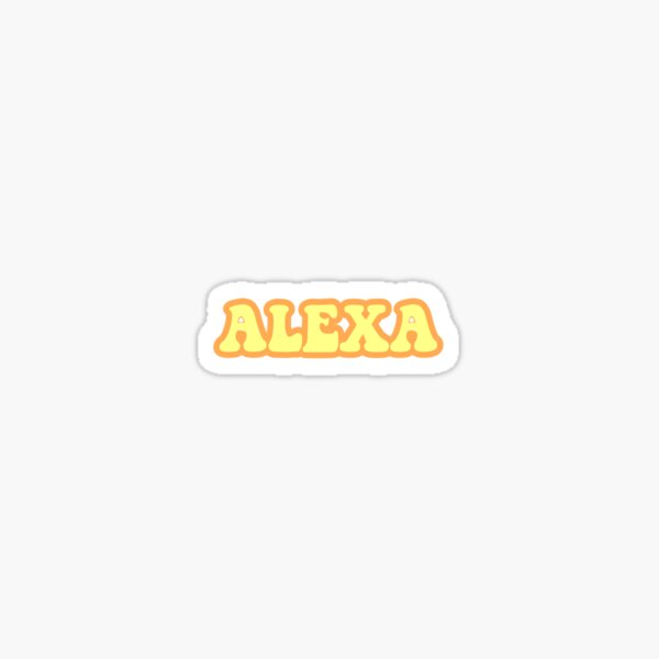 "ALEXA STICKER" Sticker for Sale by lexmonkey | Redbubble