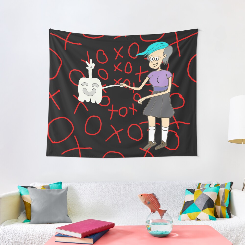 "XOXO Hi5 ghost and Celia Regular Show/Valentines Day" Tapestry for ...