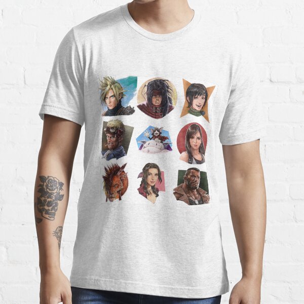 "Final Fantasy VII Cast" T-shirt for Sale by TepesDeesigns | Redbubble ...