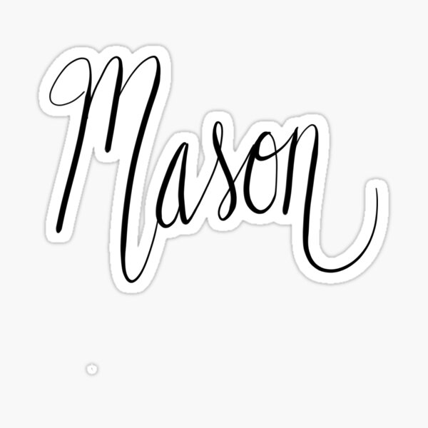 "Handwritten Name Sticker" Sticker by PlaidAssPrints | Redbubble