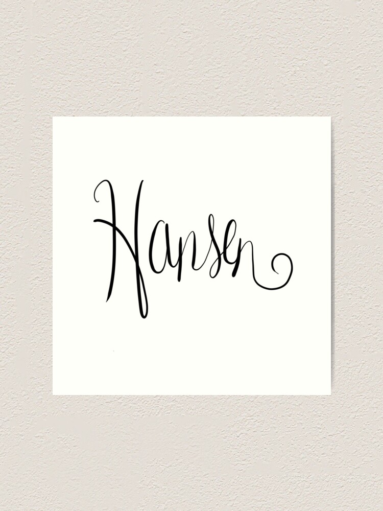 "Handwritten Name Sticker" Art Print by PlaidAssPrints | Redbubble