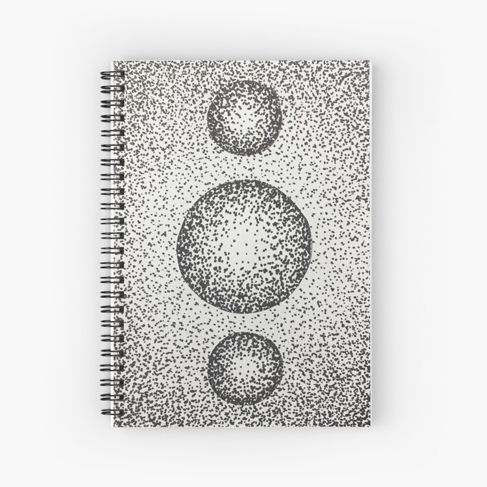 "Stippling Circle Artwork" Spiral Notebook by Martcello | Redbubble