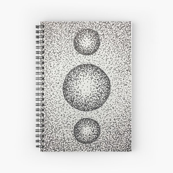 "Stippling Circle Artwork" Spiral Notebook by Martcello | Redbubble