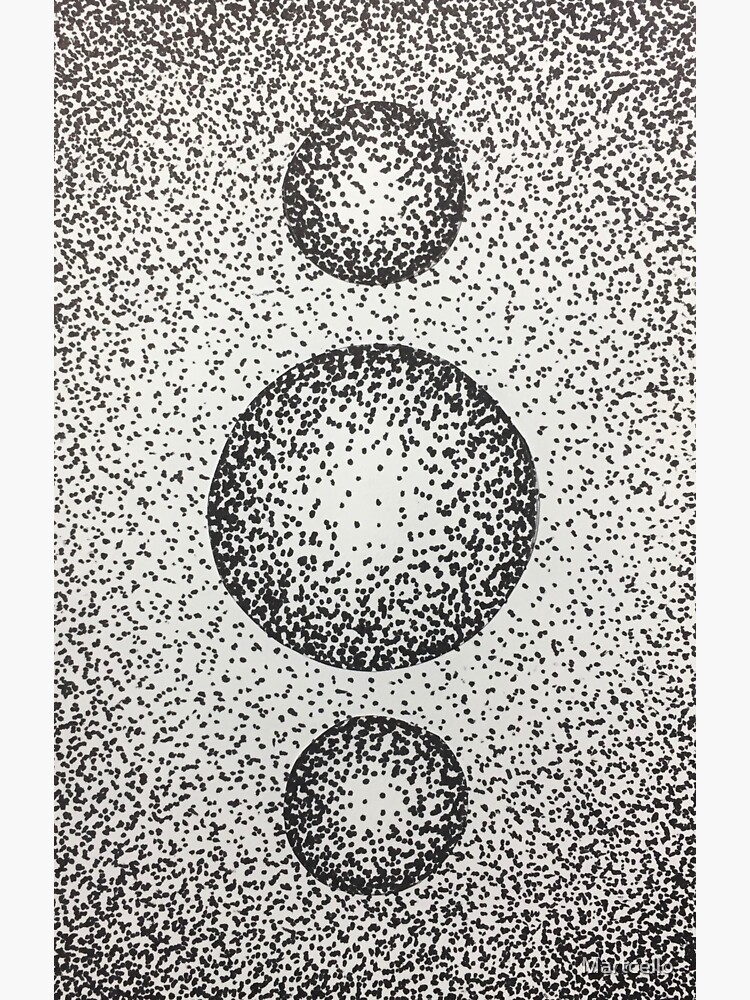 "Stippling Circle Artwork" Sticker by Martcello | Redbubble