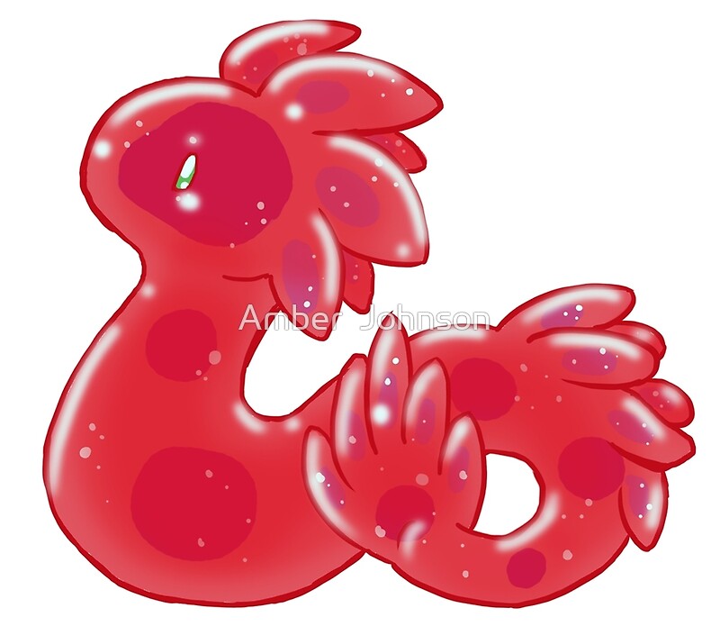 "Red Chibi Slime Ryo" by Amber Johnson | Redbubble