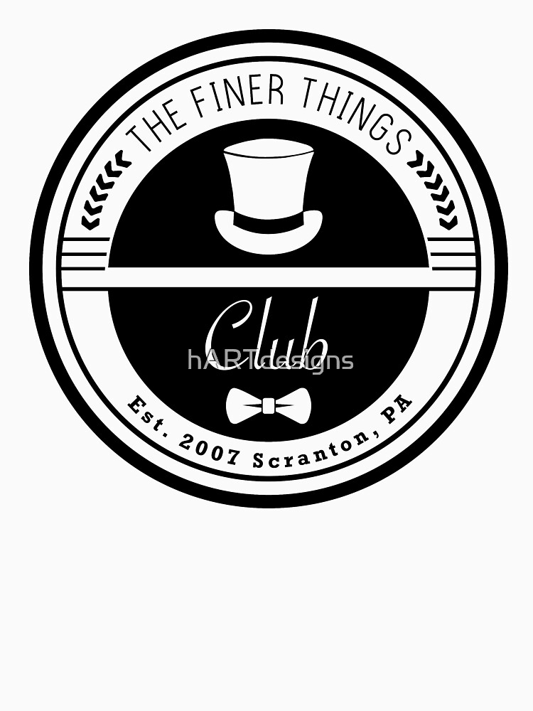 "The Finer Things Club (Black)" T-shirt for Sale by hARTdesigns ...