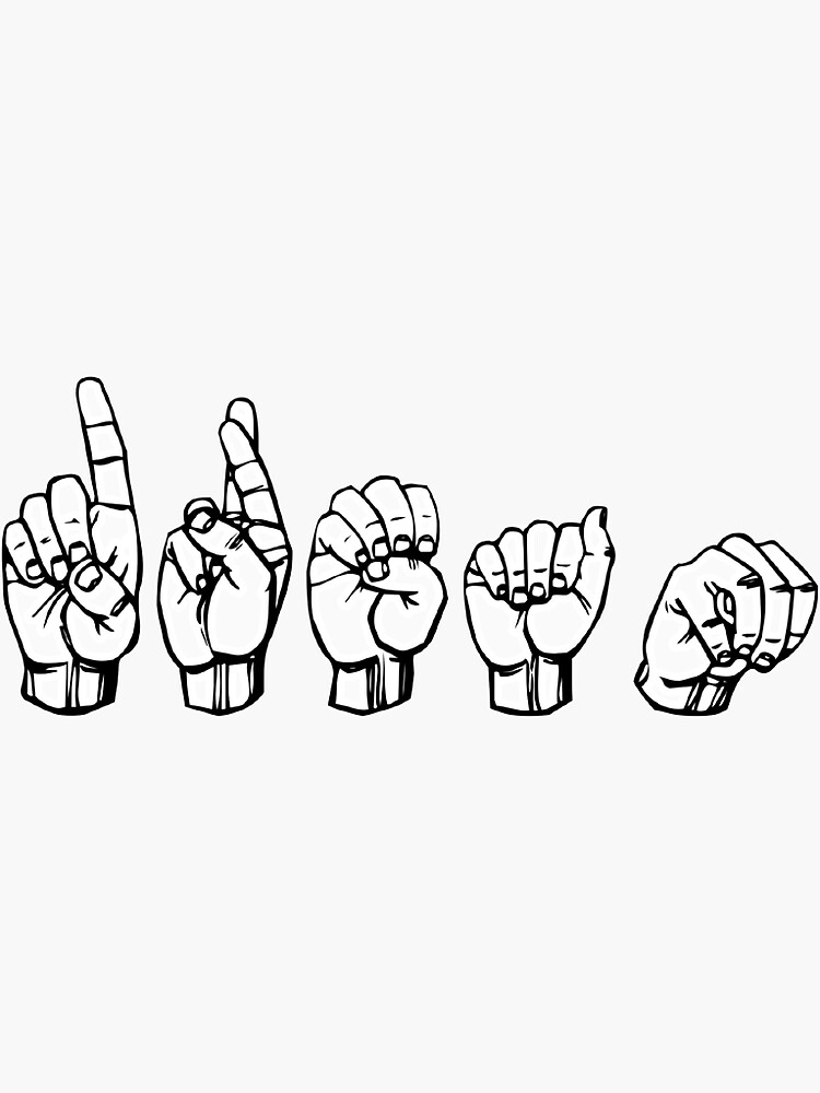 "Dream - American Sign Language " Sticker by Kliethermes28 | Redbubble