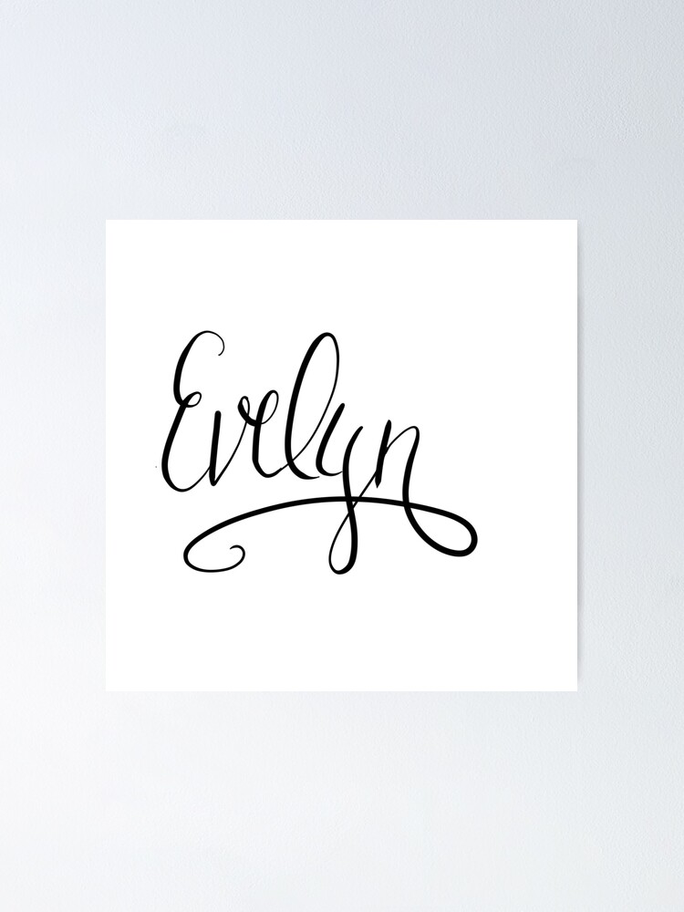 "Handwritten Name Sticker" Poster for Sale by PlaidAssPrints | Redbubble
