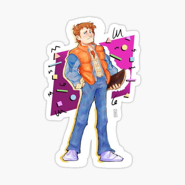 "mcfly" Sticker for Sale by liviecat | Redbubble