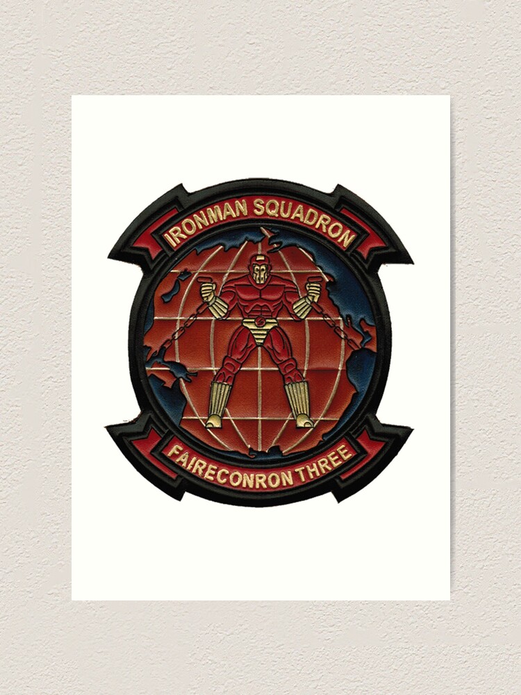 "US Navy Ironman Squadron FAIRECONRON THREE " Art Print for Sale by ...