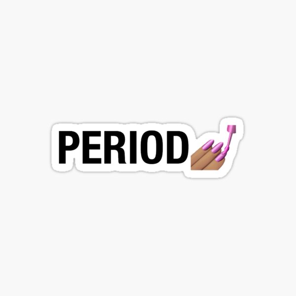 "PERIOD (skin tone 3)" Sticker for Sale by maddymarxx | Redbubble
