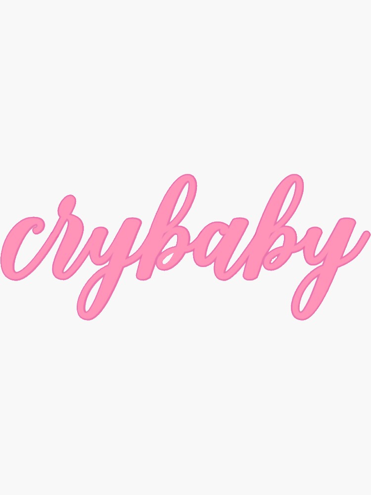 crybaby♡" Sticker by kindaxkels | Redbubble