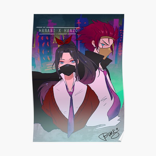 "Hanabi X Hanzo City Lights [MOBILE LEGENDS]" Poster by Bunsarts ...