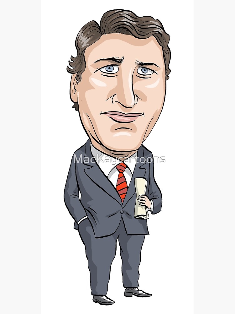 "Justin Trudeau" Art Print by MacKaycartoons | Redbubble