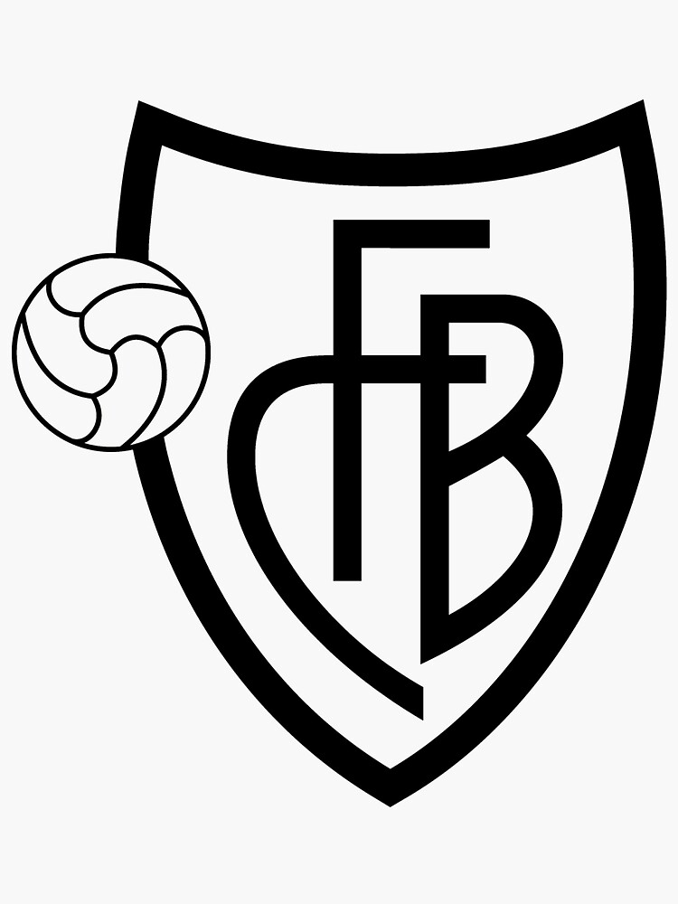 "FC Basel Logo Black" Sticker by gatikaka | Redbubble