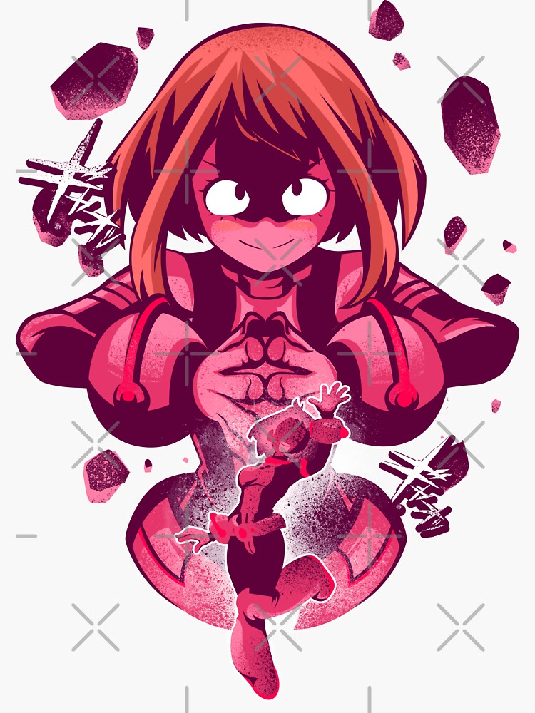 "Hero Uravity - Ochako Uraraka" Sticker for Sale by Heisenburgerz ...