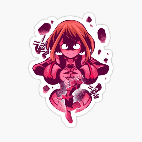 "Hero Uravity - Ochako Uraraka" Sticker for Sale by Heisenburgerz ...