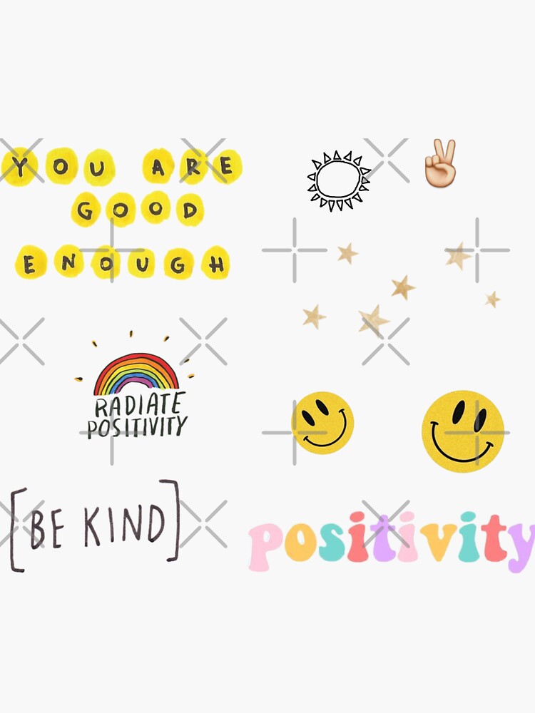"Positivity sticker pack" Sticker by murphyhusker | Redbubble