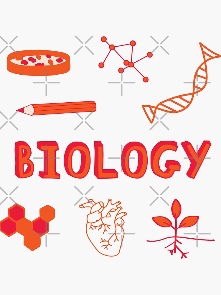 "Orange Biology Subject Pack" Sticker for Sale by The-Goods | Redbubble