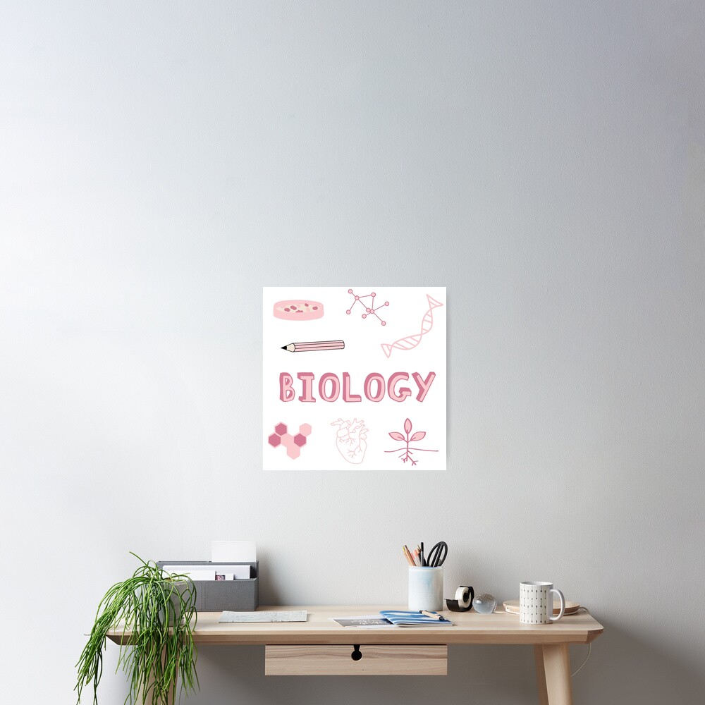 "Pink Biology Subject Pack" Poster by The-Goods | Redbubble