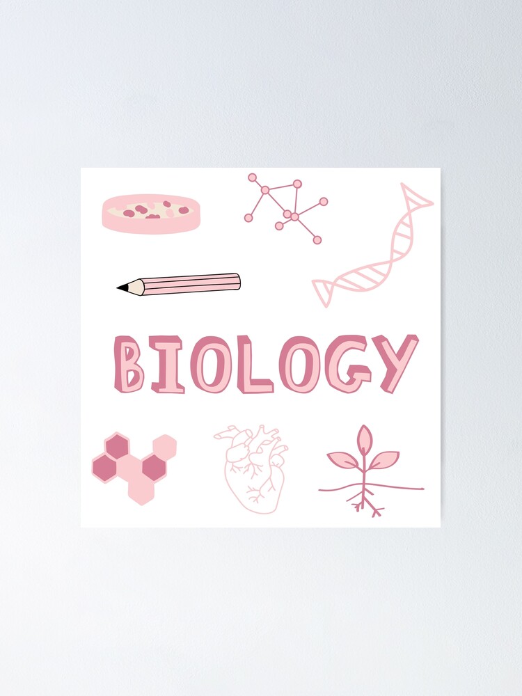"Pink Biology Subject Pack" Poster for Sale by The-Goods | Redbubble
