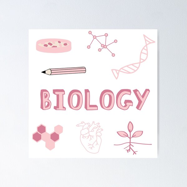 "Pink Biology Subject Pack" Poster for Sale by The-Goods | Redbubble