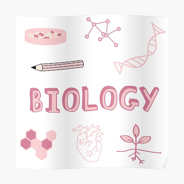 "Pink Biology Subject Pack" Poster by The-Goods | Redbubble