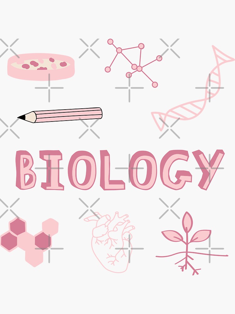 "Pink Biology Subject Pack" Sticker for Sale by The-Goods | Redbubble