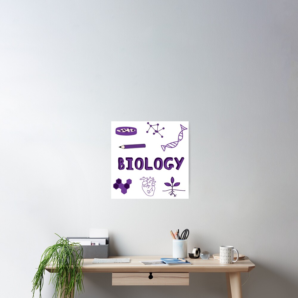 "Purple Biology Subject Pack" Poster for Sale by The-Goods | Redbubble