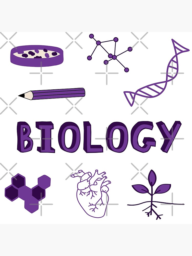"Purple Biology Subject Pack" Poster for Sale by The-Goods | Redbubble