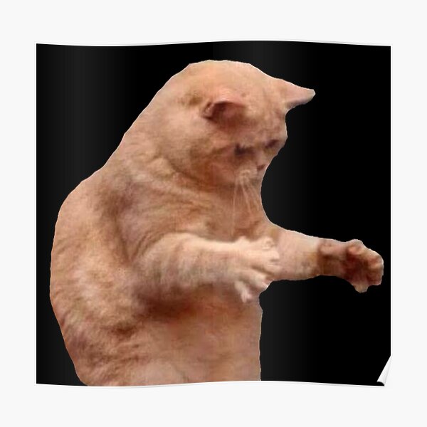 "CLASSIC!! Balloon Cat Meme" Poster for Sale by PopCultureWow | Redbubble